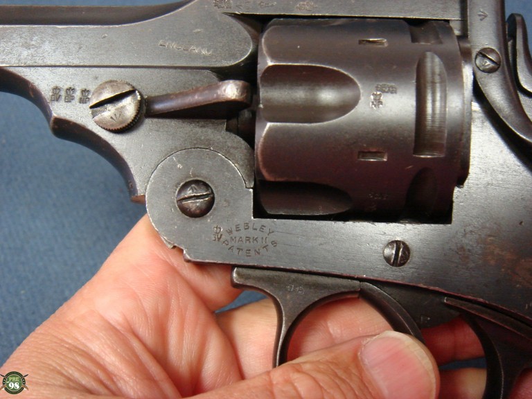 SOLD ANTIQUE WEBLEY MARK II .455 SERVICE REVOLVER ROYAL NAVY ISSUE ...