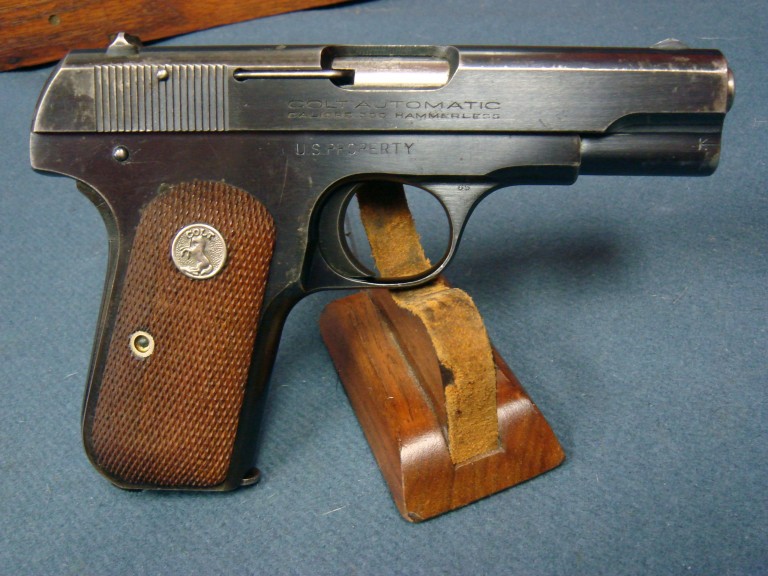 SOLD US WW2 COLT M1908 GENERAL OFFICERS PISTOL......NAVAL INTELLIGENCE ...