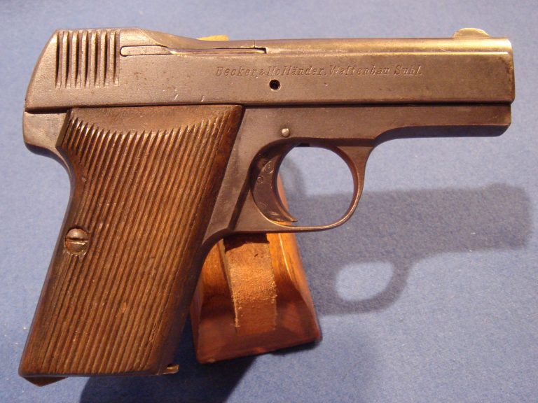 SOLD GERMAN WW1 BEHOLLA PISTOL - Pre98 Antiques
