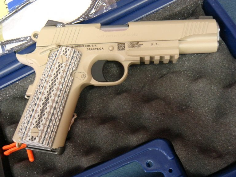 SOLD COLT M45A1 USMC CQB PISTOL WITH RARE USMC MARKED SLIDE NIB - Pre98 ...