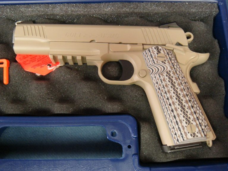 SOLD COLT M45A1 USMC CQB PISTOL WITH RARE USMC MARKED SLIDE NIB - Pre98 ...