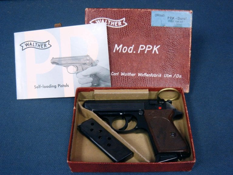 SOLD CIRCA 1958 WALTHER PPK-L LIKE NEW IN BOX! RARE DURAL FRAME - Pre98 ...