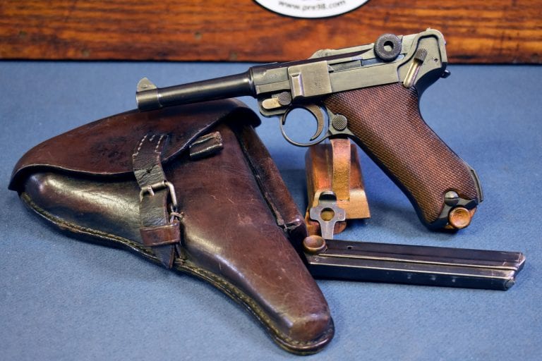 Sold - GERMAN WWI DWM 1918 LUGER WITH 1 MATCHING MAG........FULL RIG ...