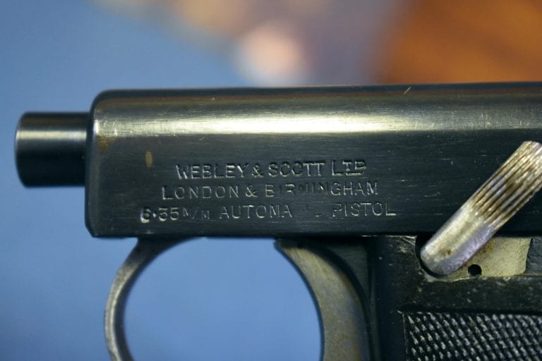 WEBLEY & SCOTT MODEL 1907 .25 AUTOMATIC PISTOL - Pre98 Antiques