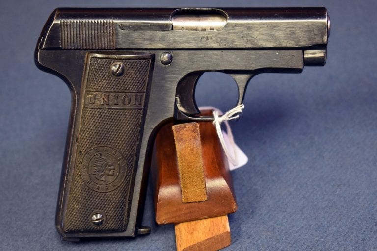 SOLD EXTREMELY SCARCE FRENCH UNION PISTOL.....WW2 VET BRINGBACK ...