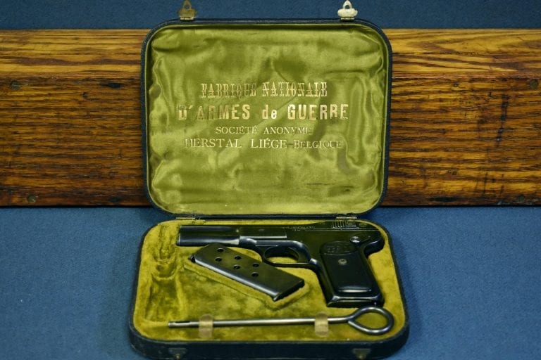 VERY EARLY FACTORY CASED FN MODEL 1899 PISTOL - Pre98 Antiques