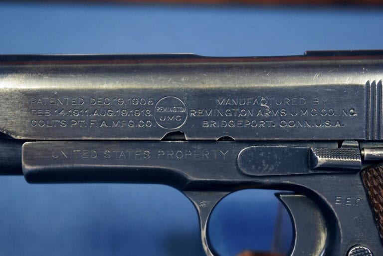 SOLD VERY SCARCE US WW1 ISSUE REMINGTON UMC MODEL OF 1911 US ARMY ...