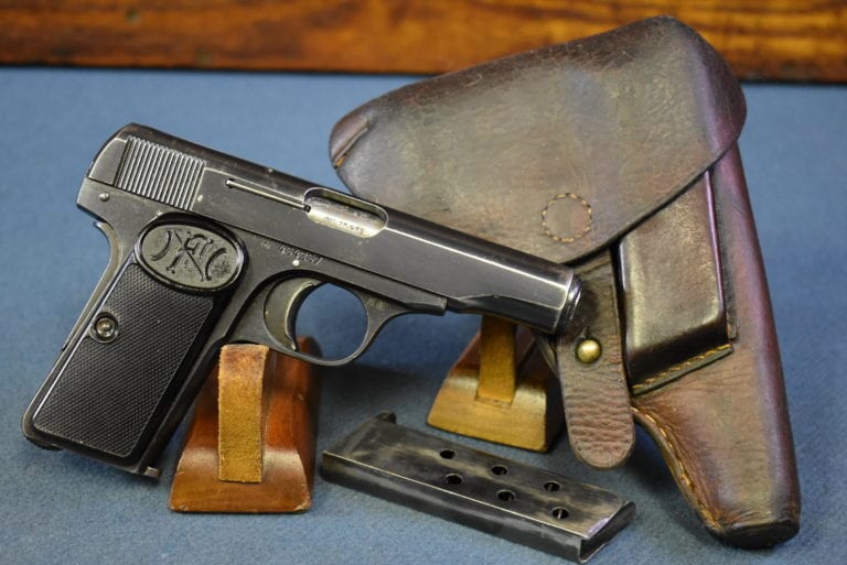 SOLD JAPANESE WW2 FN MODEL 1910 PISTOL….. RARE KANJI MARKED……FULL RIG WITH FANTASTIC JAPANESE ...