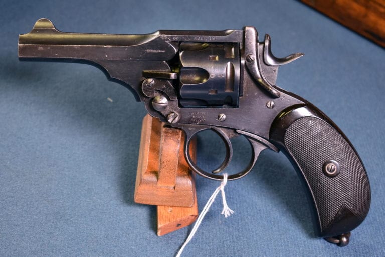 WEBLEY MARK IV .455″ BRITISH ARMY OFFICER'S SERVICE REVOLVER - Pre98 ...