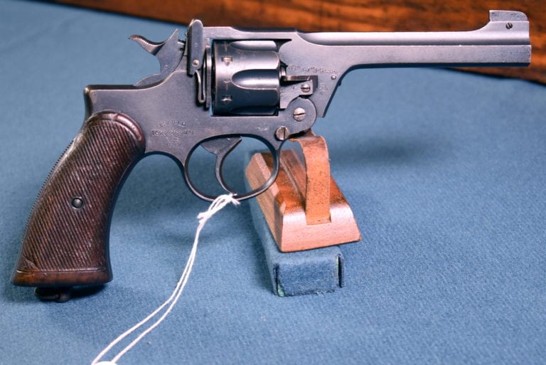 SOLD BRITISH 1937 ENFIELD No2 Mk1 REVOLVER…UN-MODIFIED WITH HAMMER SPUR ...