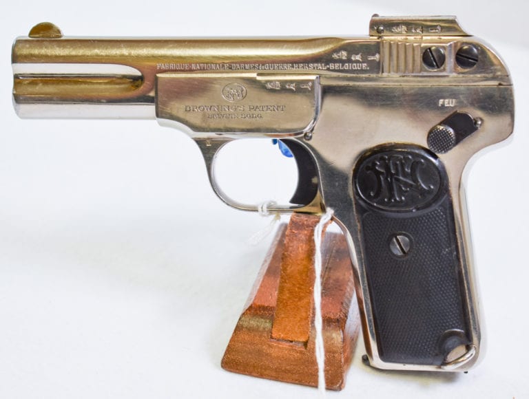 RARE FN MODEL 1900 PISTOL WITH FACTORY NICKEL PLATING - Pre98 Antiques
