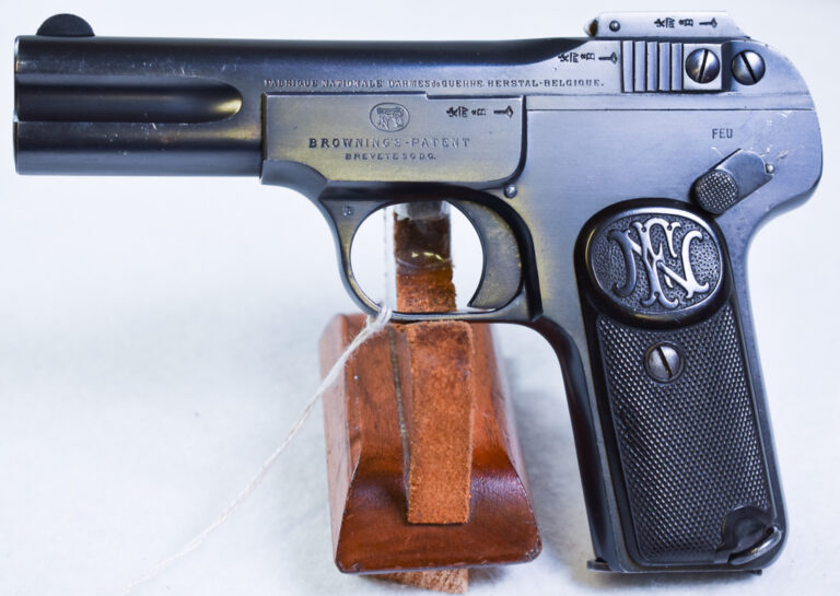 SOLD FN MODEL 1900 PISTOL, CIRCA 1908 PRODUCTION, WIDELY USED IN WWI ...