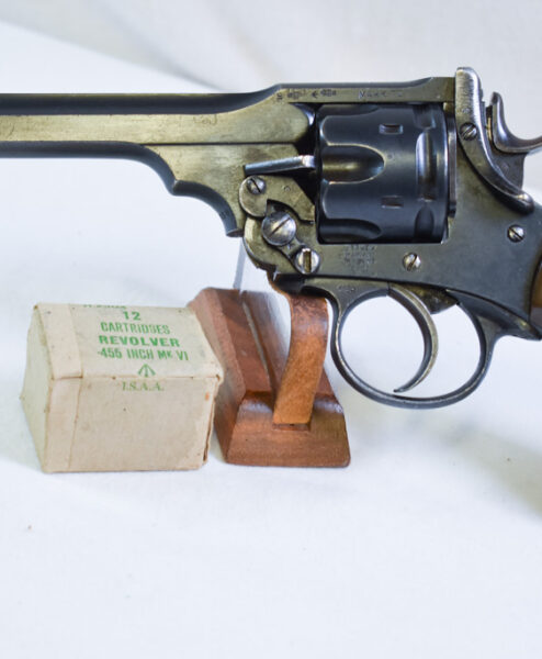 Sold 1913 WEBLEY & SCOTT SELF LOADING .455 MARK I PISTOL, BRITISH WW1 ...
