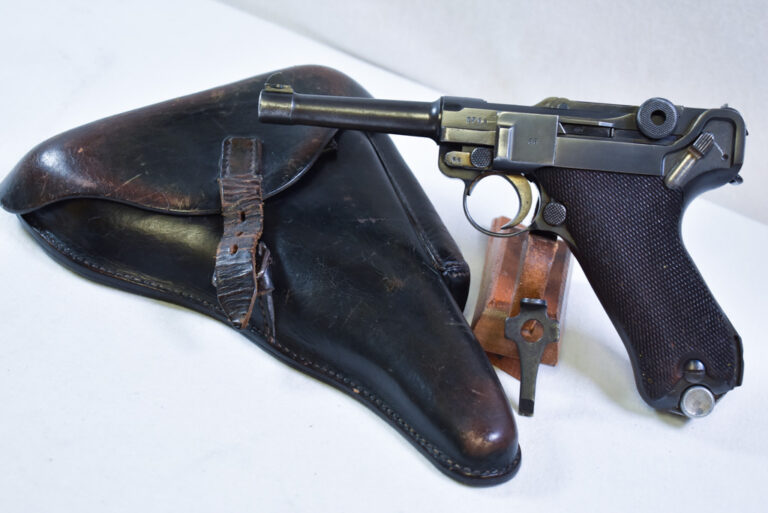 SOLD MAUSER S/42 CODE 1937 P.08 GERMAN ARMY LUGER PISTOL, EARLY RUST ...