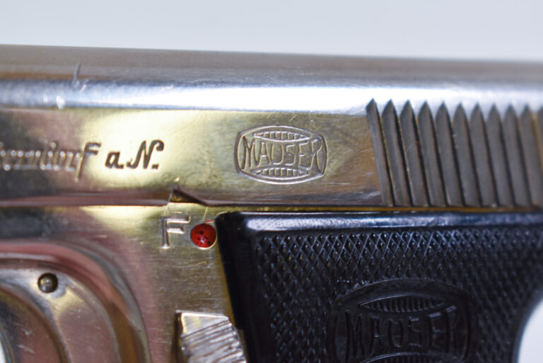 SOLD ULTRA RARE FACTORY NICKEL MAUSER WTP II PISTOL, MINT CRISP ...