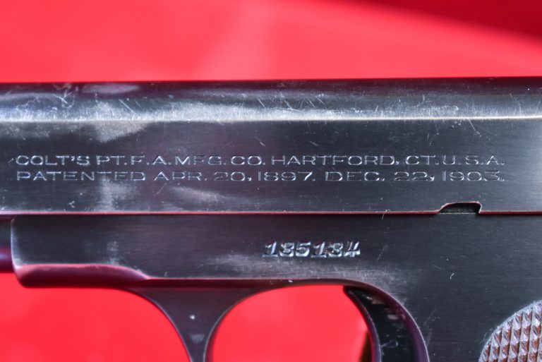 SOLD MAJOR FIND! IMPORTANT US WWII COLT M1908 GENERAL OFFICERS PISTOL ...