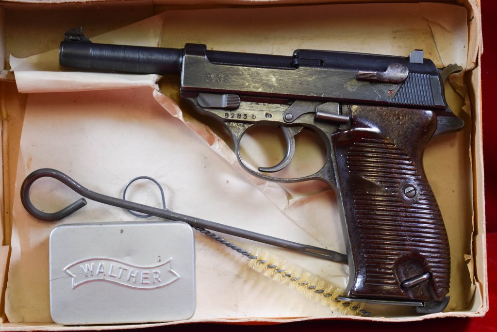 SOLD, VERY RARE WALTHER ac45 P.38, B BLOCK ALL MATCHING, LIBERATED FROM ...