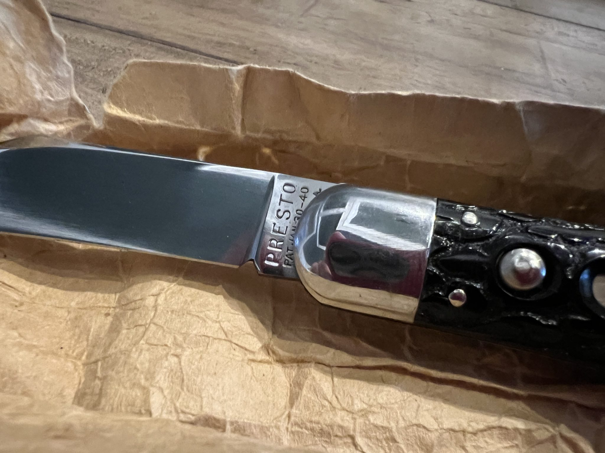 SOLD, EXCEPTIONALLY RARE & STUNNING NEW UN-ISSUED 1940 PRESTO SCHRADE ...
