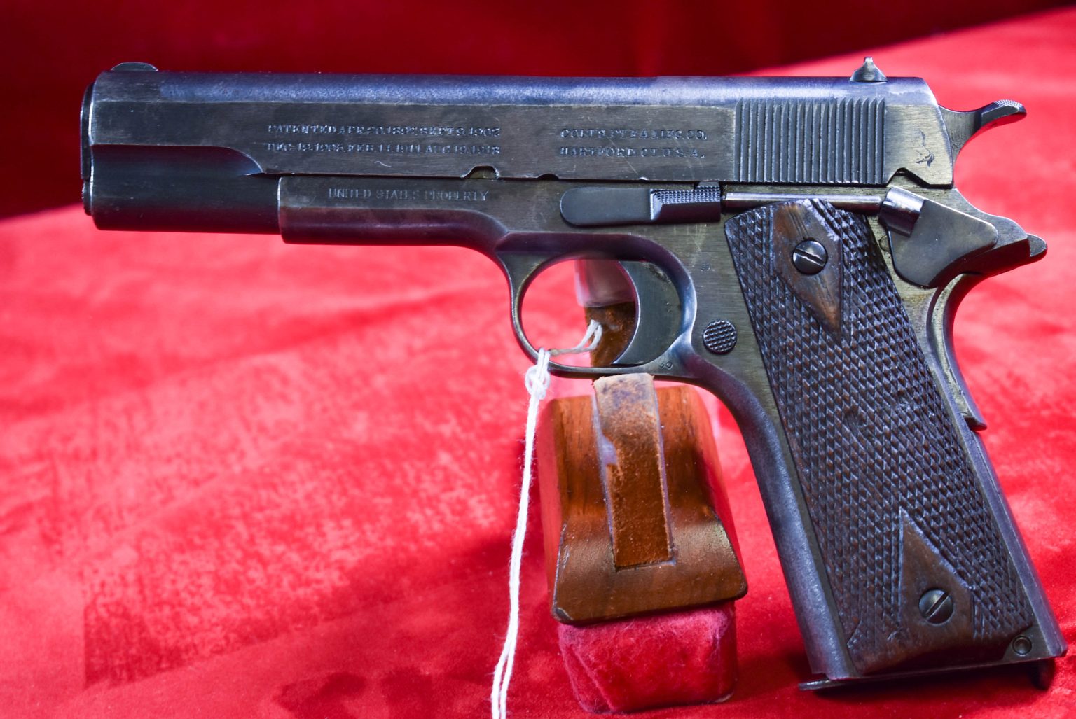 SOLD US WWII CARRIED COLT MODEL 1911 US ARMY SERVICE PISTOL, PRE-WAR ...