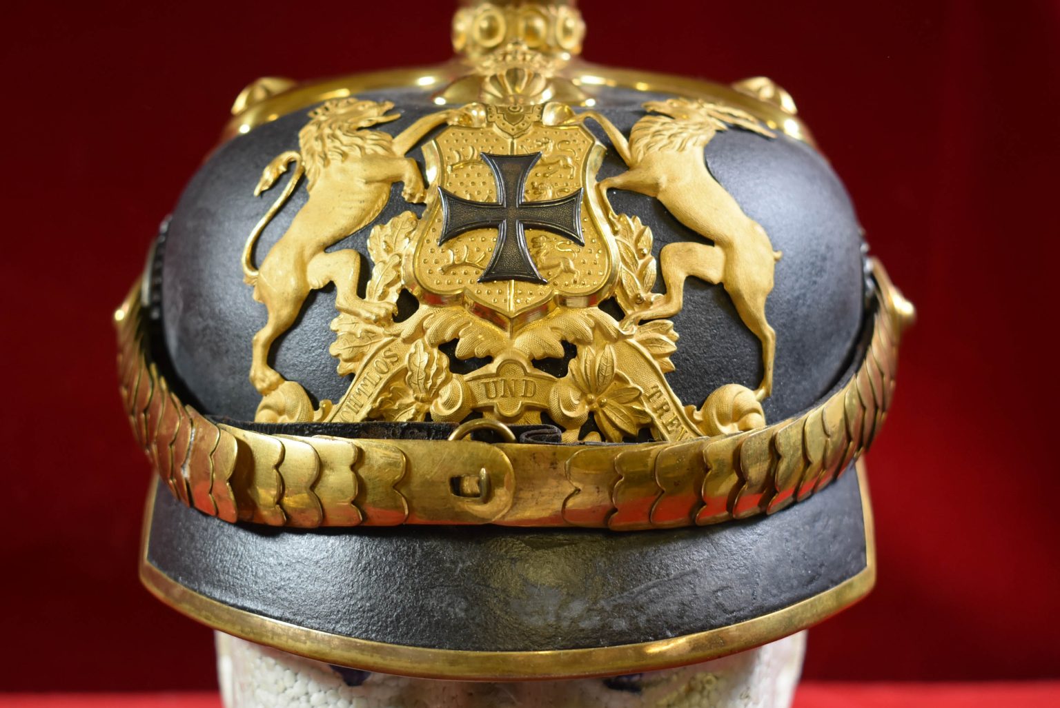 MON MAY 1, EXTREMELY RARE GERMAN WWI WURTTEMBURG OFFICER'S PICKELHAUBE ...
