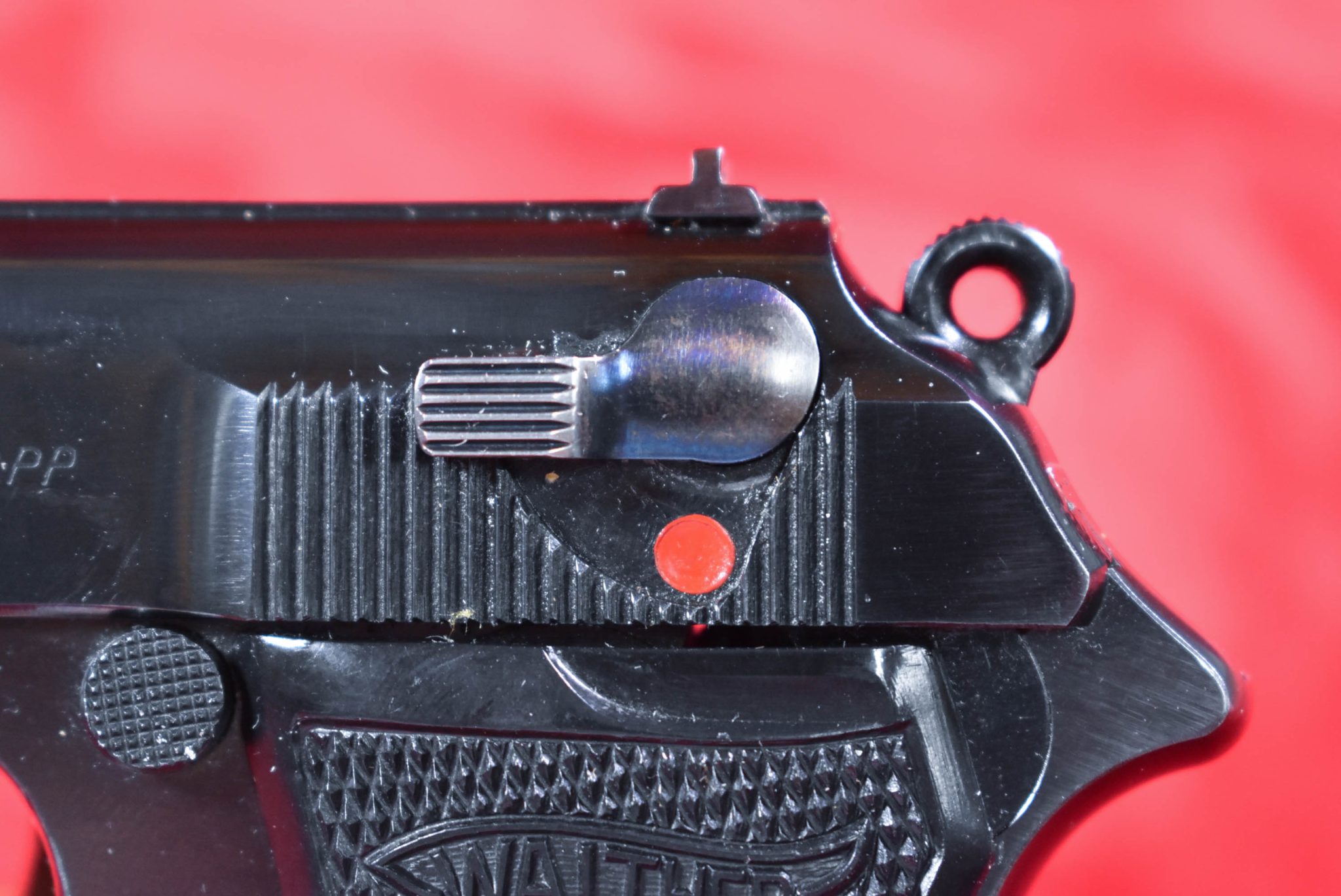 SOLD MINT CRISP IN ORIGINAL MATCHING BOX, 1938 WALTHER PP PISTOL, CROWN ...