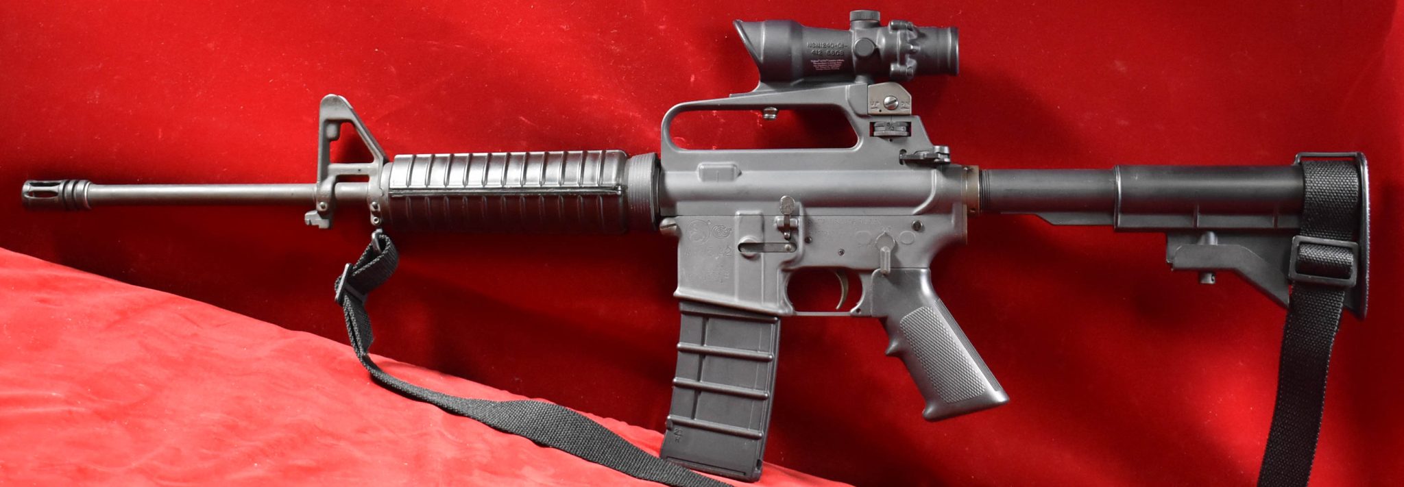 SOLD VERY RARE COLT 1980'S GREEN LABEL PRE-BAN COLT AR15 A2 SPORTER II ...