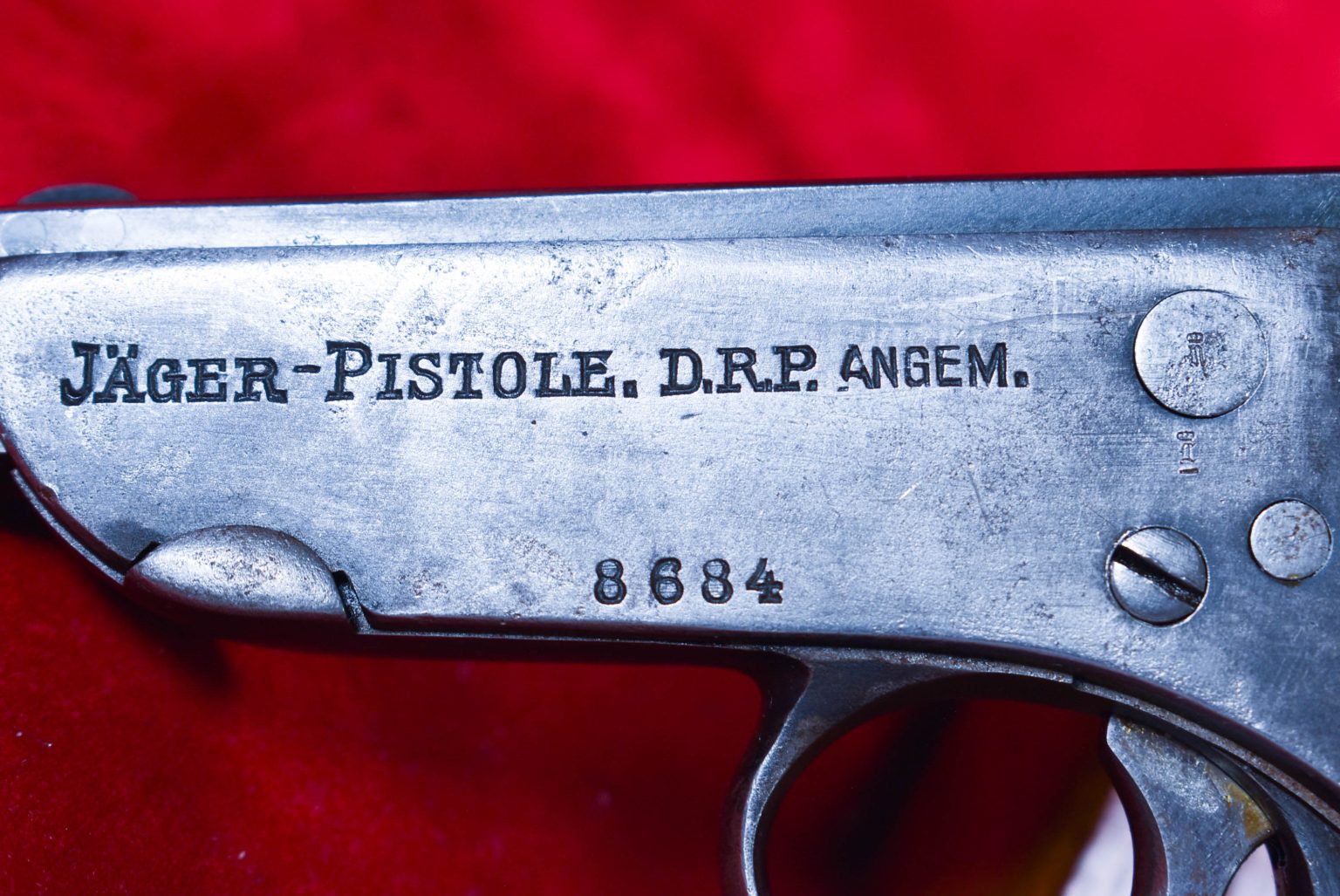 SOLD ULTRA RARE GERMAN WWI IMPERIAL PROOFED JÄGER PISTOL, ONLY 2000 SO ...