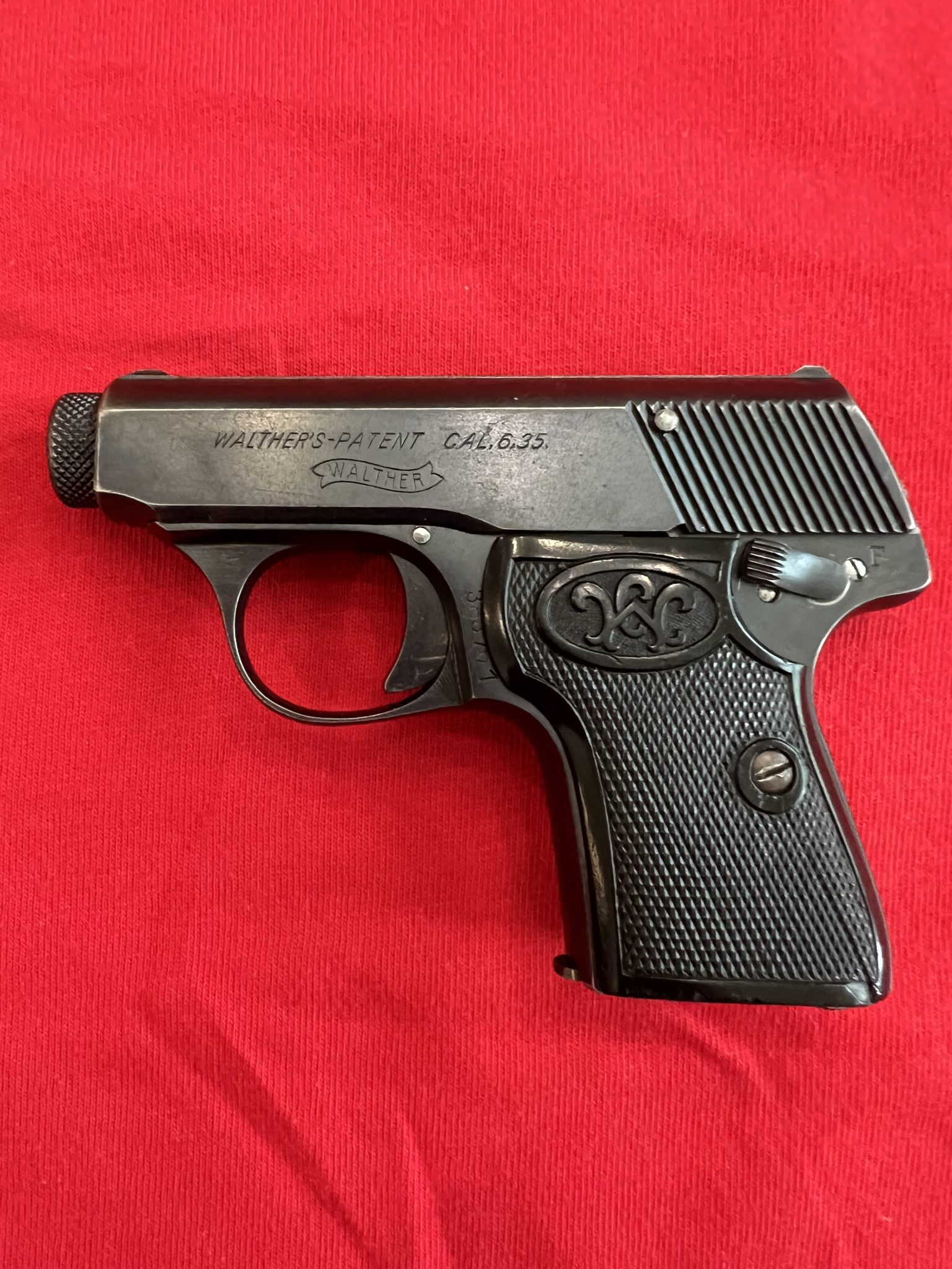 SOLD MON JULY 17, GORGEOUS WALTHER MODEL 5 - 2ND VARIATION - .25 ...