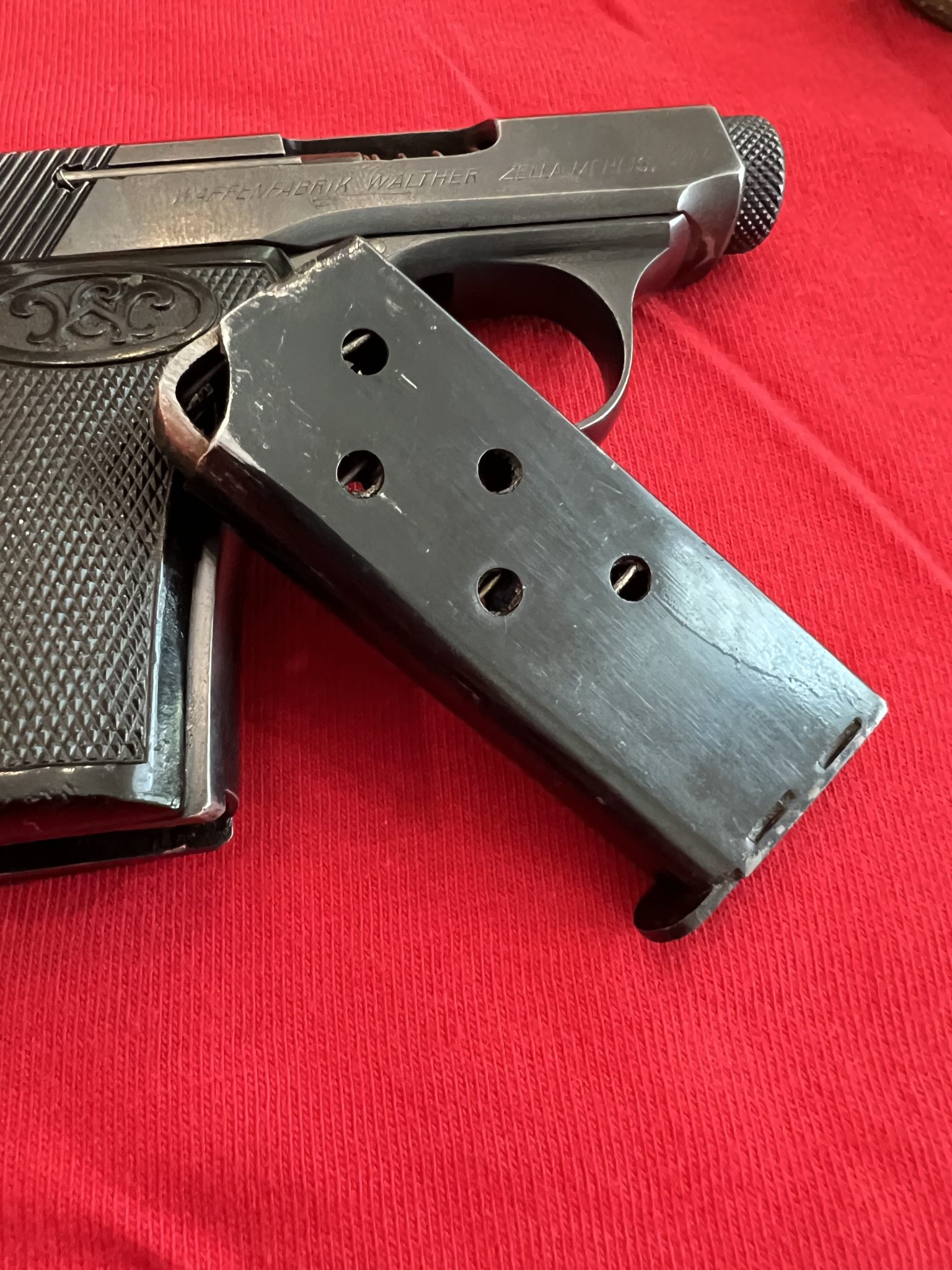 SOLD MON JULY 17, GORGEOUS WALTHER MODEL 5 - 2ND VARIATION - .25 ...