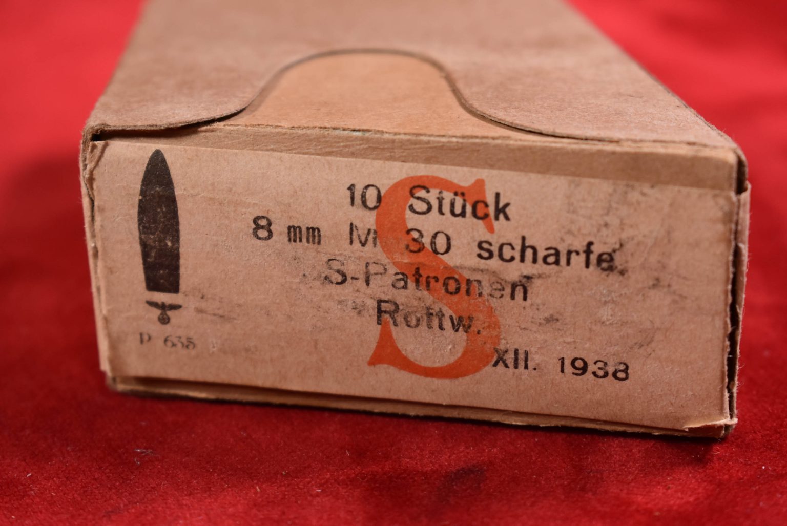 GERMAN WWII ISSUED 8X56R AMMUNITION FOR THE AUSTRIAN M30 STEYR ...