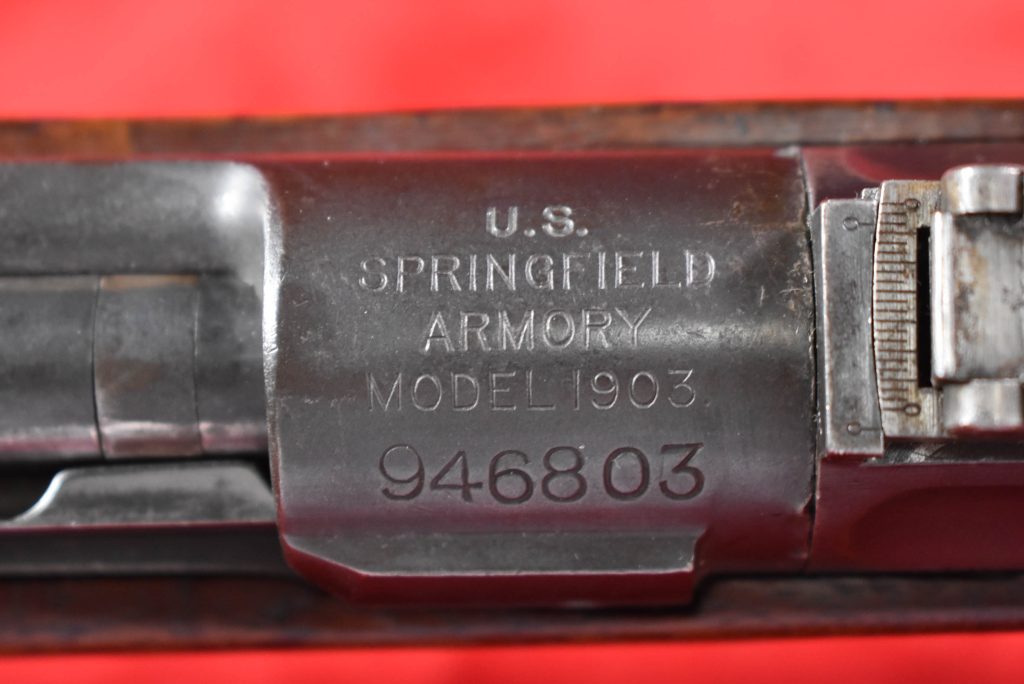 SOLD US WWI CARRIED M-1903 SPRINGFIELD RIFLE, JUNE 1918 PRODUCTION 100% ...
