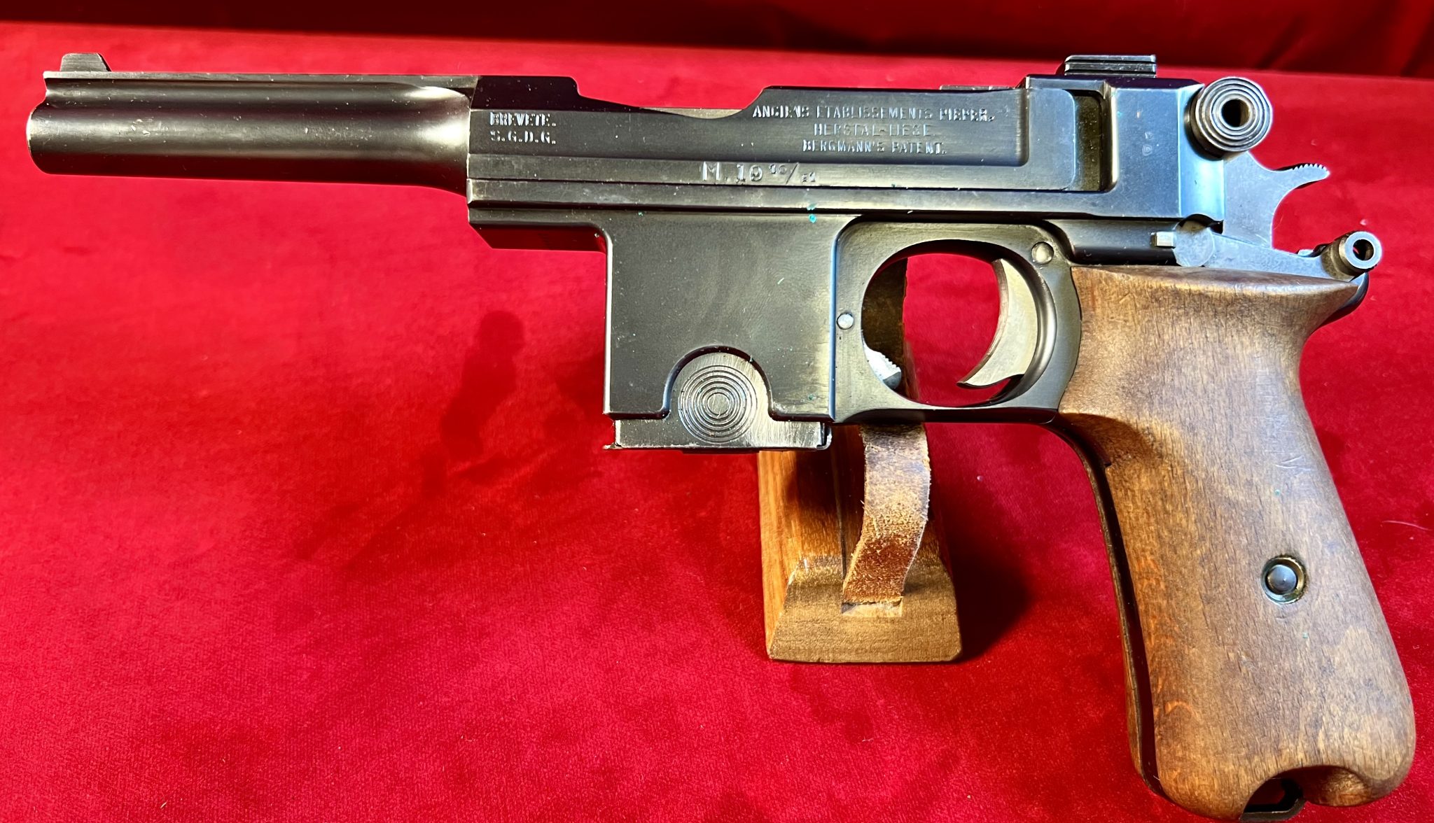 SOLD SCARCE DANISH ARMY M1910/21 BERGMAN BAYARD PISTOL, WITH IMPOSSIBLE ...