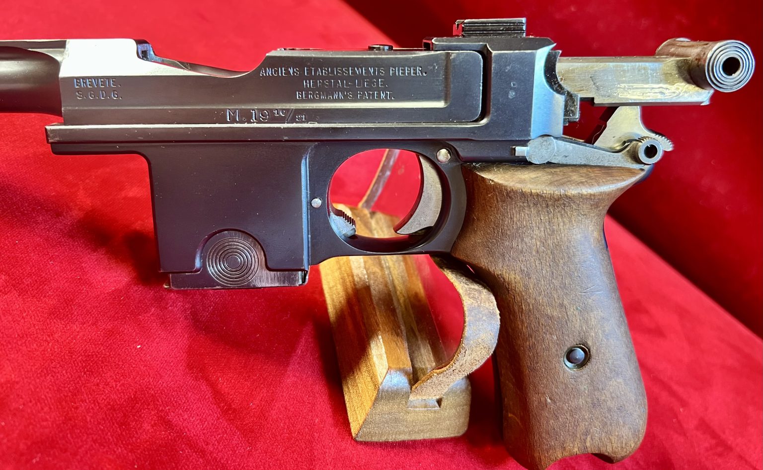 SOLD SCARCE DANISH ARMY M1910/21 BERGMAN BAYARD PISTOL, WITH IMPOSSIBLE ...