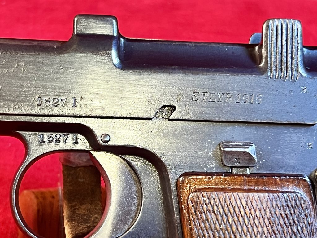 SOLD QUITE SCARCE, UNIT MARKED 1916 AUSTRO-HUNGARIAN M1912 STEYR HAHN ...