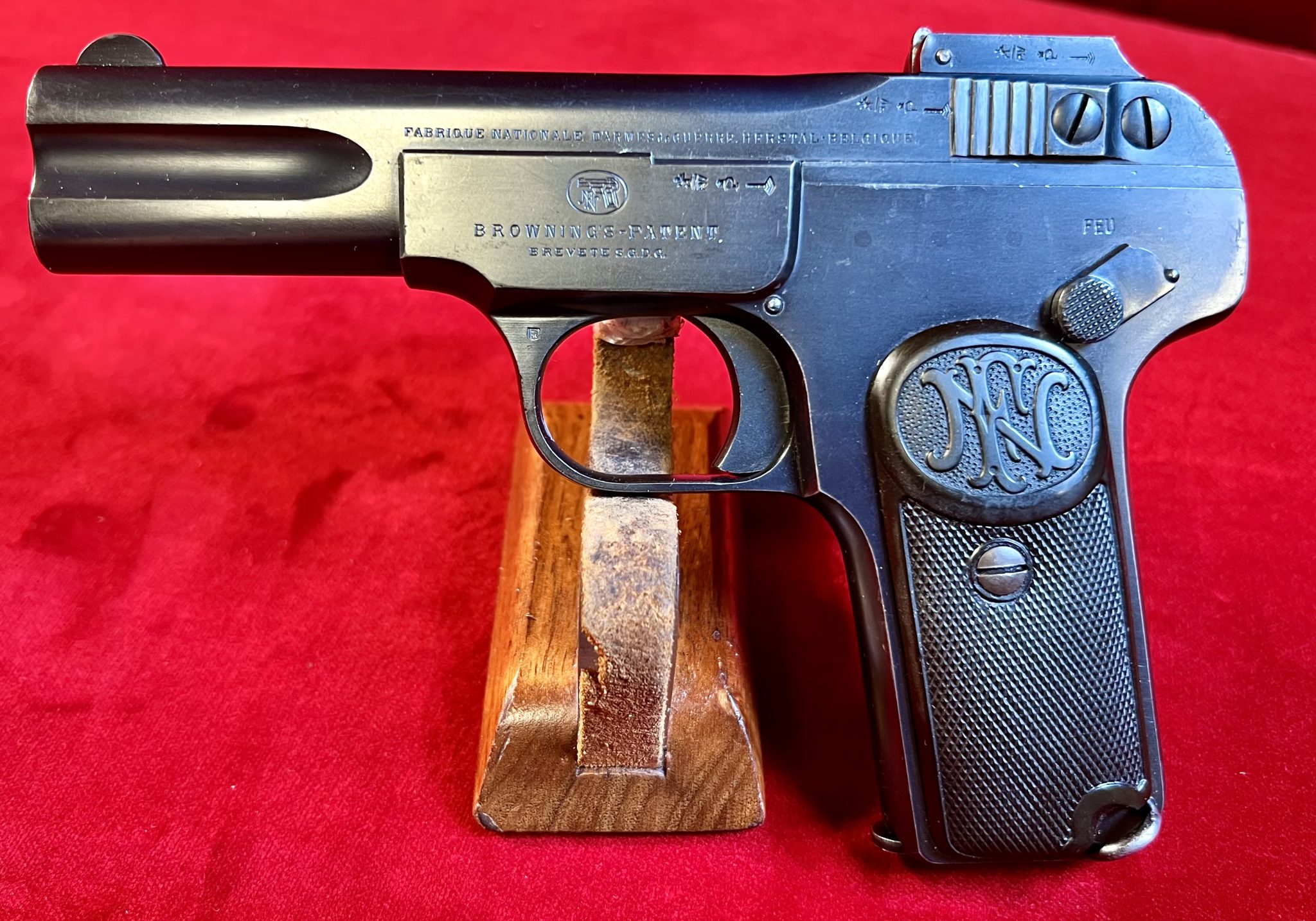 SOLD EXCEPTIONAL, GERMAN WWI OFFICER CARRIED, FN MODEL 1900 PISTOL ...
