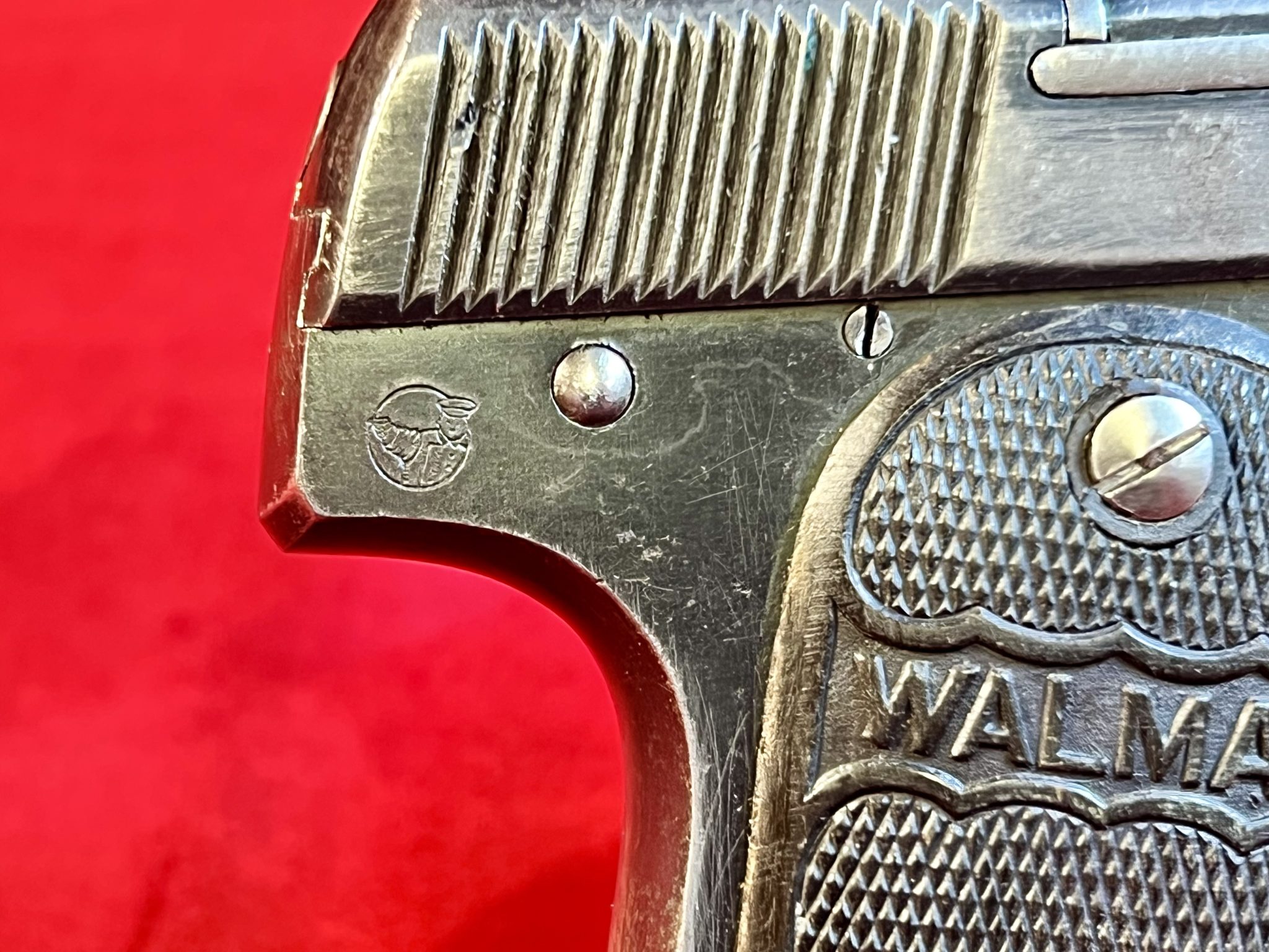 SOLD GERMAN “AKAH” RETAILER MARKED SPANISH WALMAN PISTOL & HOLSTER ...