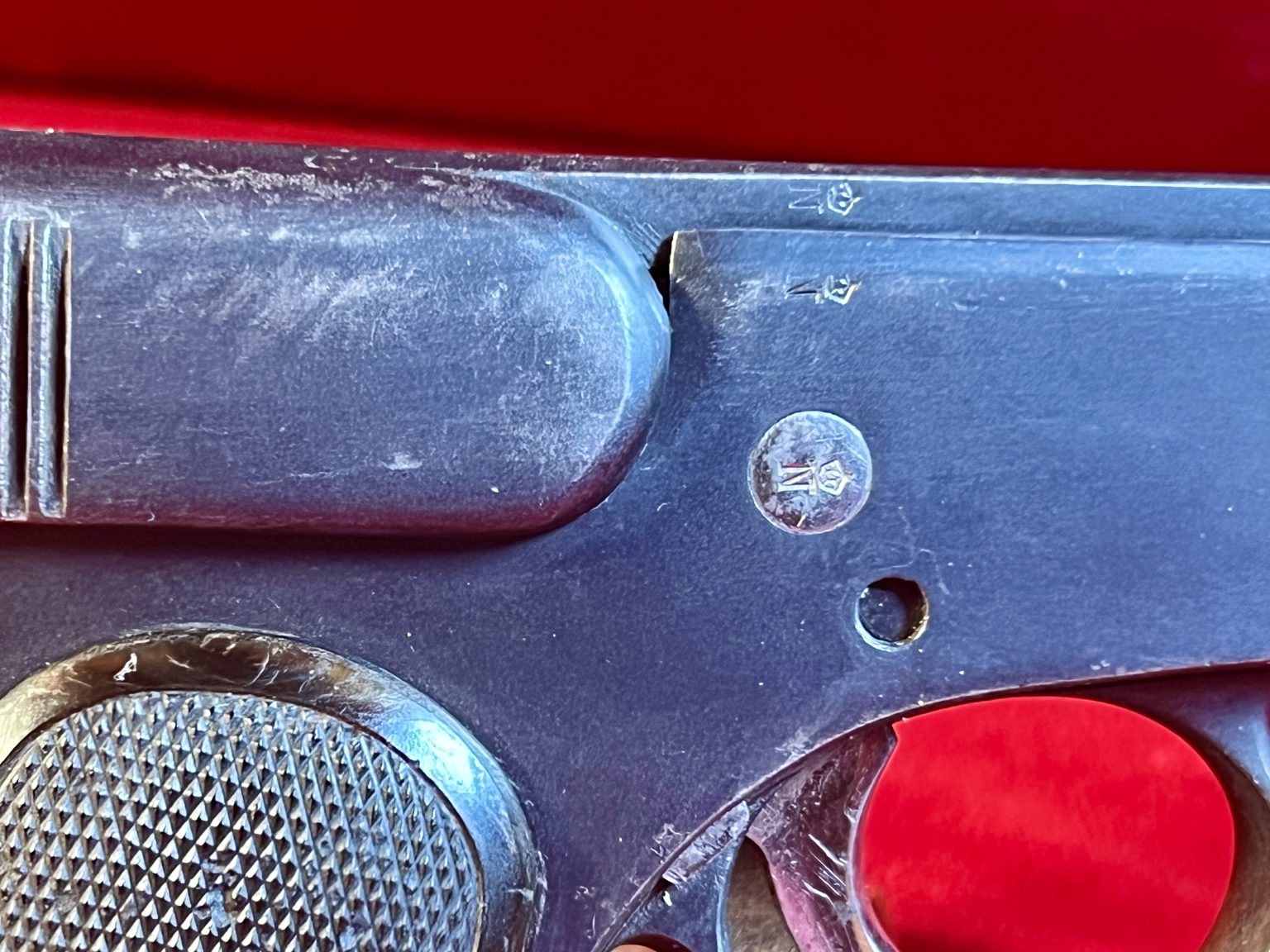 SOLD ULTRA RARE GERMAN WW1 JAGER PISTOL, VERY SHARP! - Pre98 Antiques