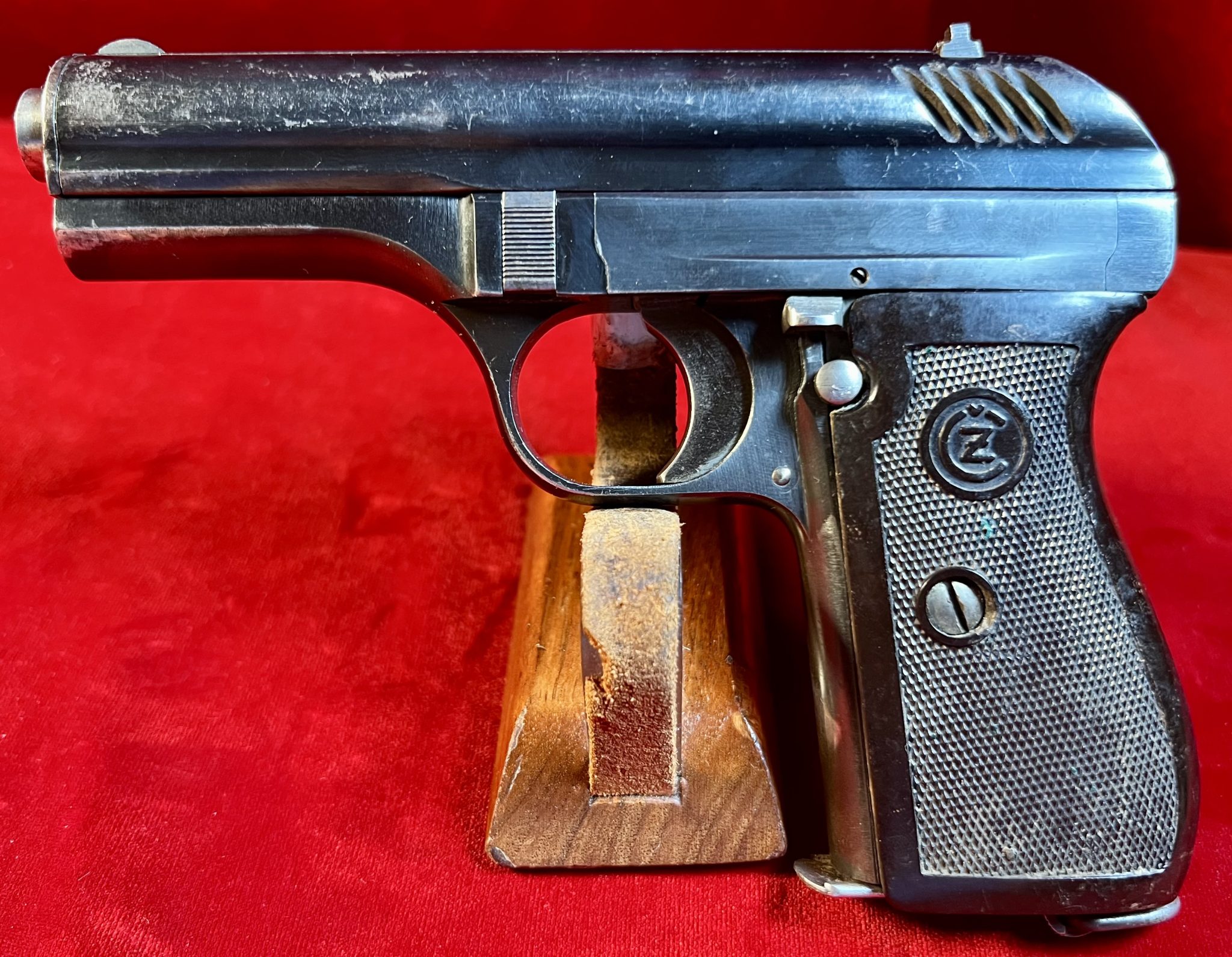 SOLD CZECH 1937 PRODUCTION Cz24 PISTOL, STILL WITH CAPTURE PAPERS! VERY ...