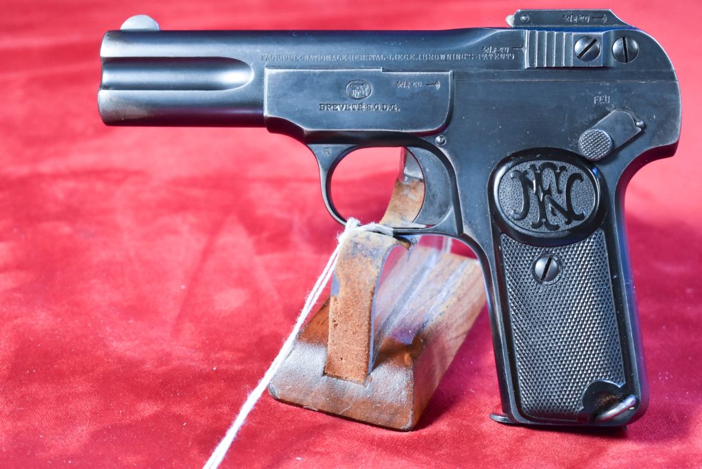 SOLD VERY RARE, VERY CHOICE, FN FACTORY CASED, FN MODEL 1900 PISTOL ...