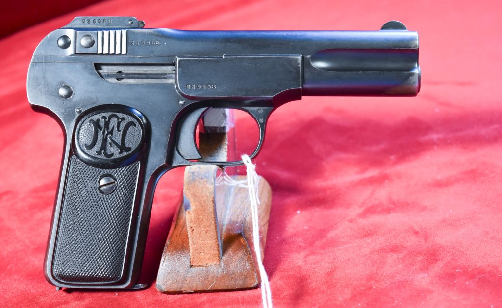 SOLD VERY RARE, VERY CHOICE, FN FACTORY CASED, FN MODEL 1900 PISTOL ...