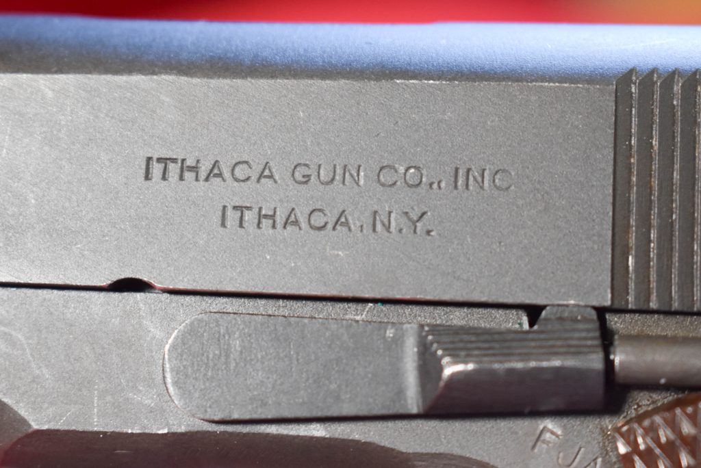 SOLD US WWII ITHACA 1911A1 US ARMY SERVICE PISTOL, SHIPPED 10/4/1944 TO BENICIA ARSENAL, 100 ...