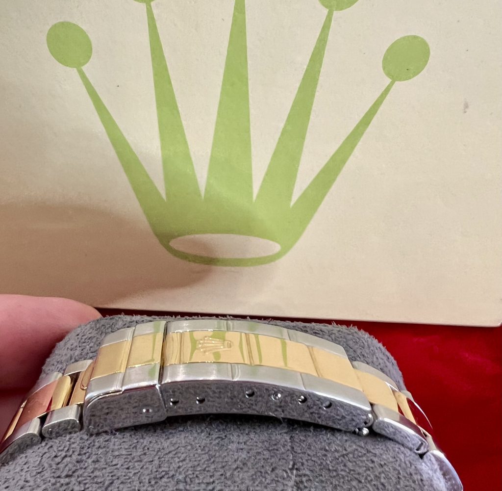 SOLD FRI JUNE 21, ROLEX SUBMARINER BLUESY IN 18K GOLD & STAINLESS WITH ...