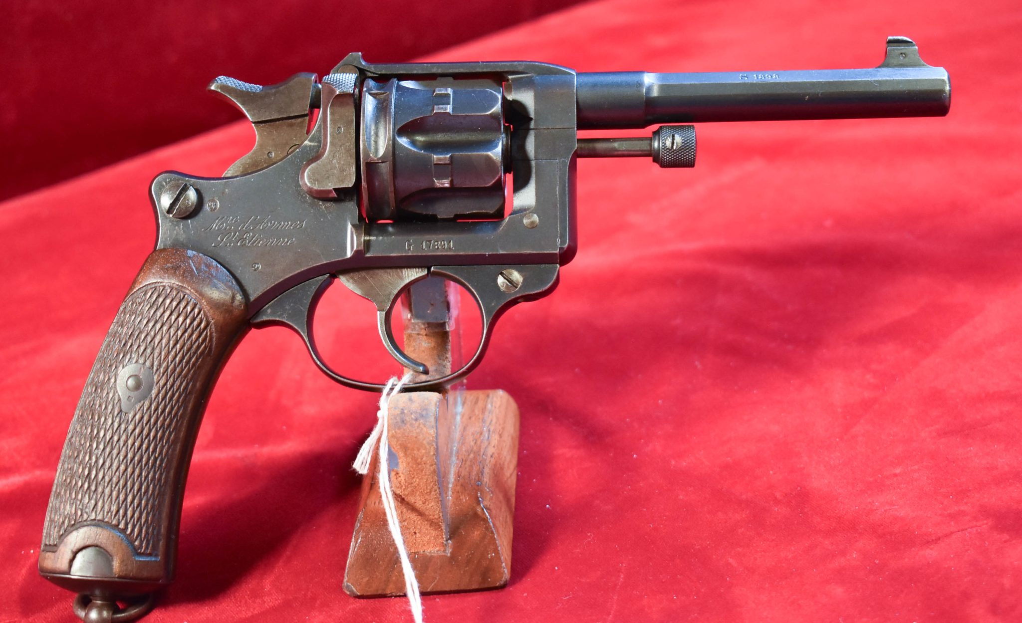 SOLD ANTIQUE FRENCH WWI ERA Mle 1892 “LEBEL” SERVICE REVOLVER, EARLY ...