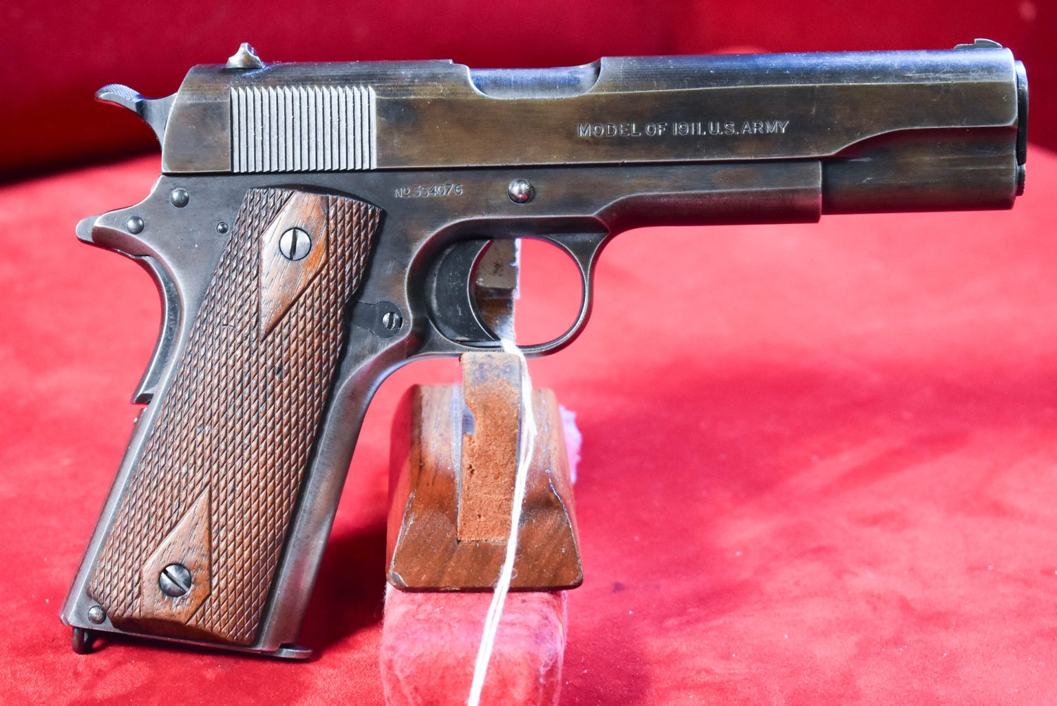 SOLD US WWI COLT 1911 US ARMY PISTOL, “BLACK ARMY” VARIANT, 100% ...