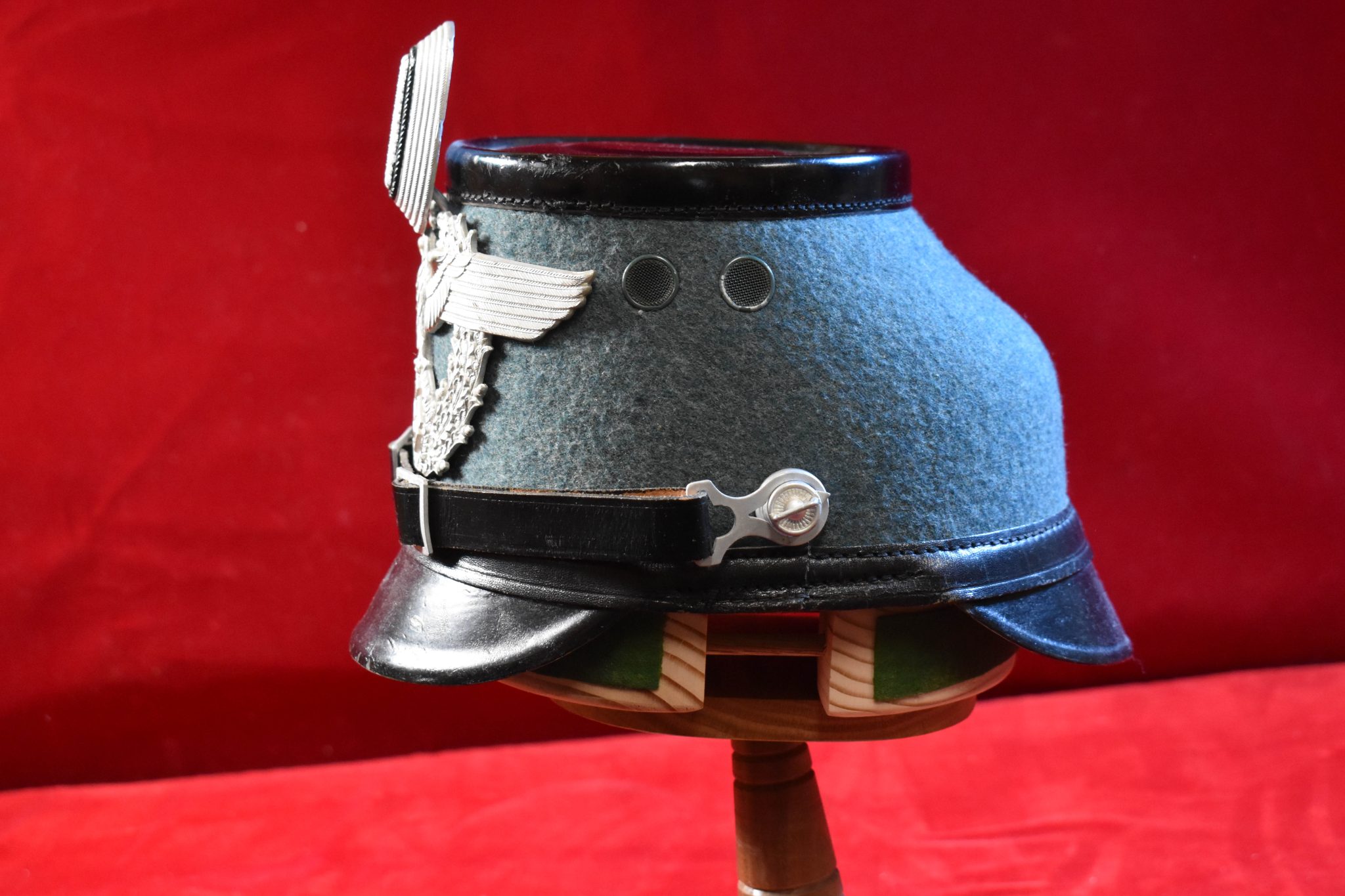THU MAY 8, EXCEPTIONAL GERMAN WWII, NAZI CITY POLICE SHAKO, MADE BY ...