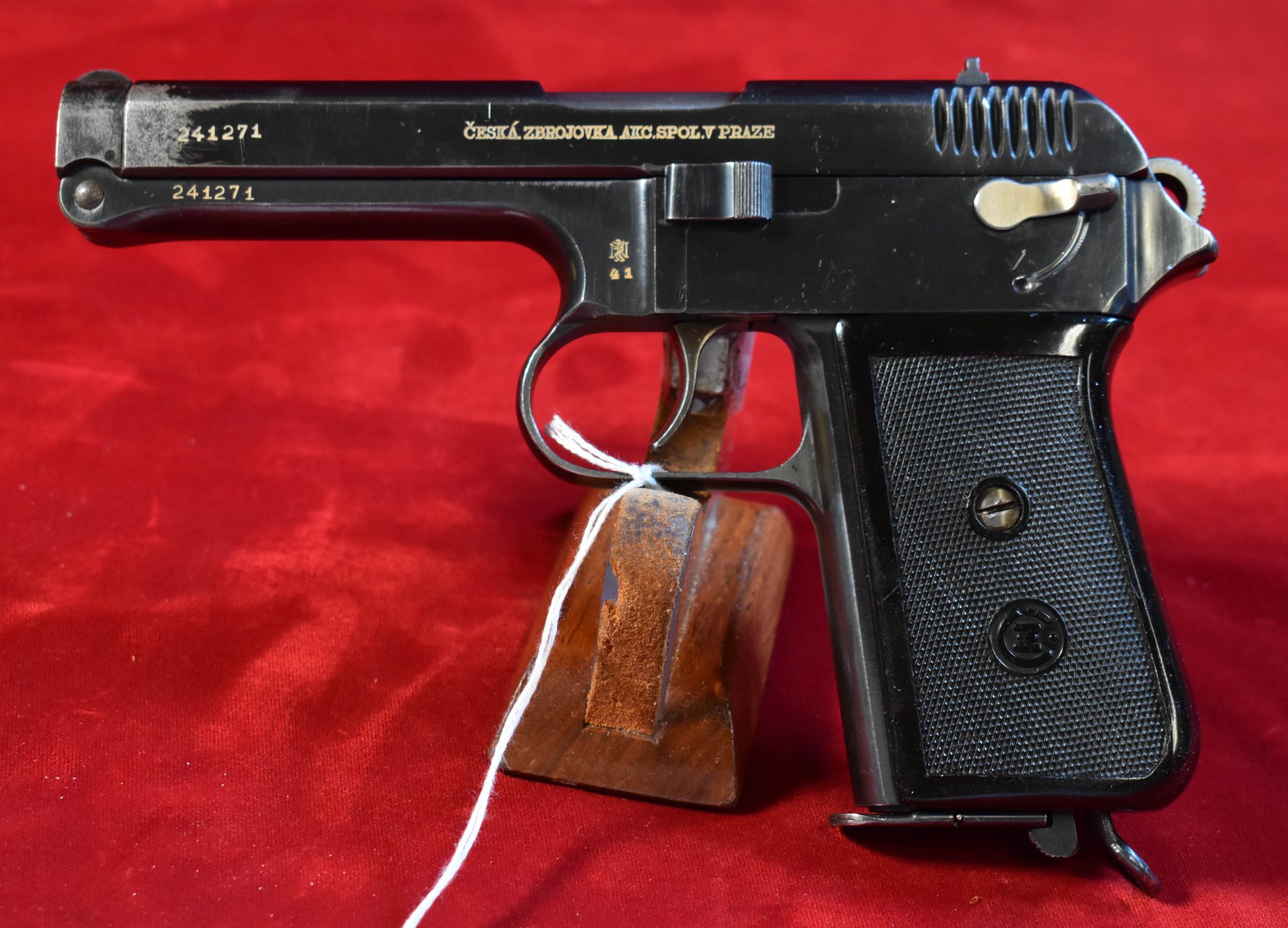 SOLD INCREDIBLY RARE 1941 BULGARIAN CONTRACT Cz38 PISTOL, WITH ADDED ...