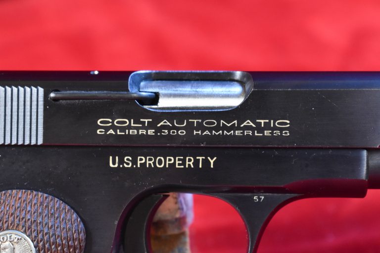 SOLD, EXTREMELY RARE & SELDOM SEEN, US WWII COLT M1908 U.S. PROPERTY ...