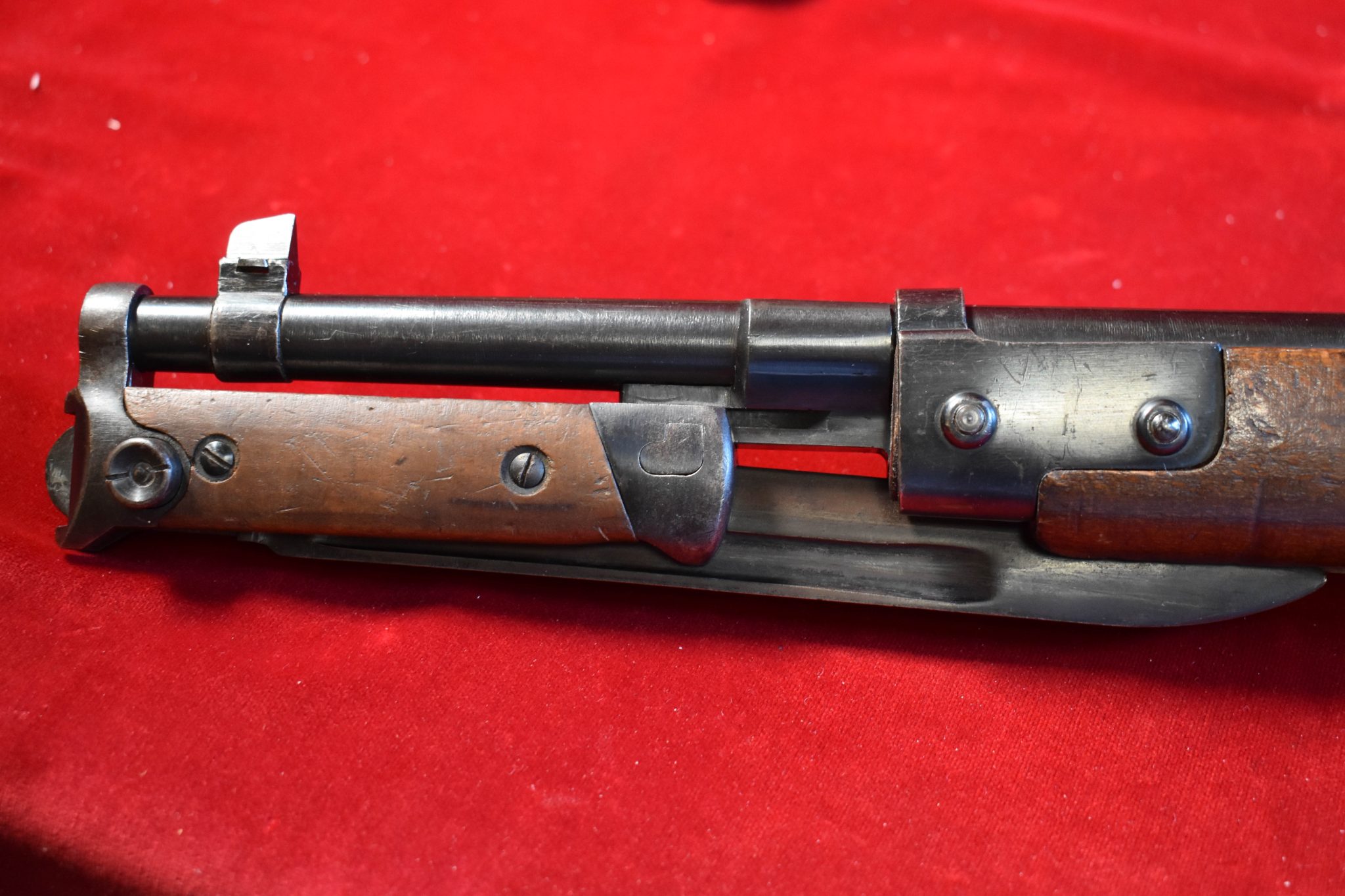 SOLD TALIAN WWII M38 CARCANO SHORT RIFLE, 1940 TERNI PRODUCTION WITH SLING & FOLDING BAYONET ...